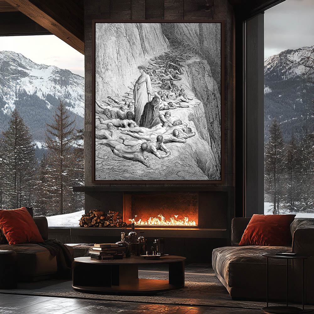 Dante and Pope Adrian V – Great Canvas Arts