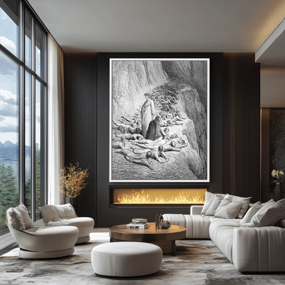 Dante and Pope Adrian V – Great Canvas Arts