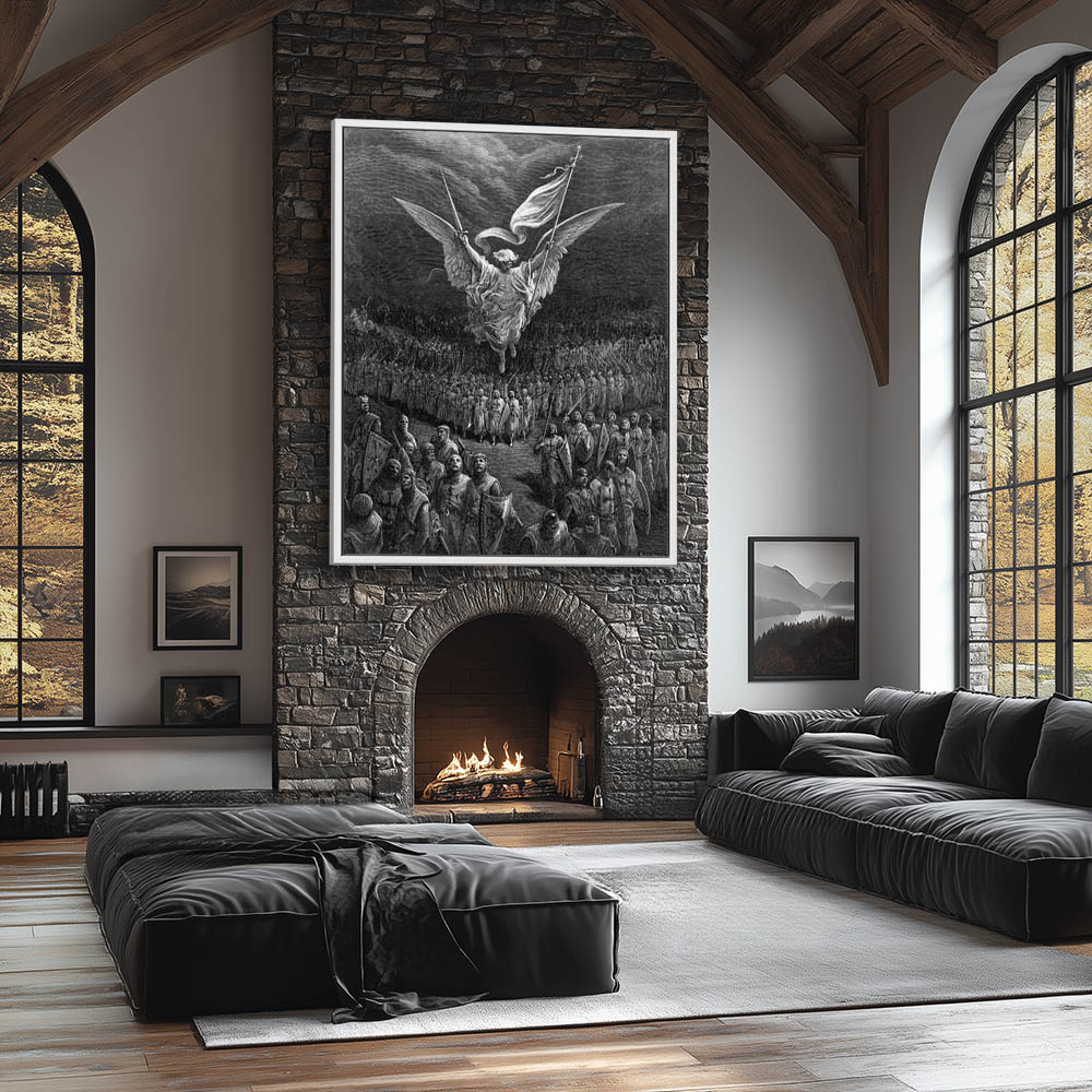 An angel leading the Crusaders to Jerusalem – Great Canvas Arts