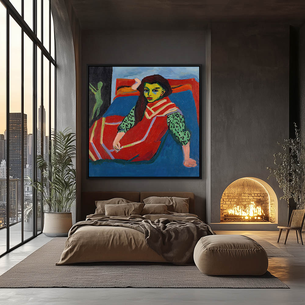 Seated Girl (Fränzi Fehrmann) – Great Canvas Arts