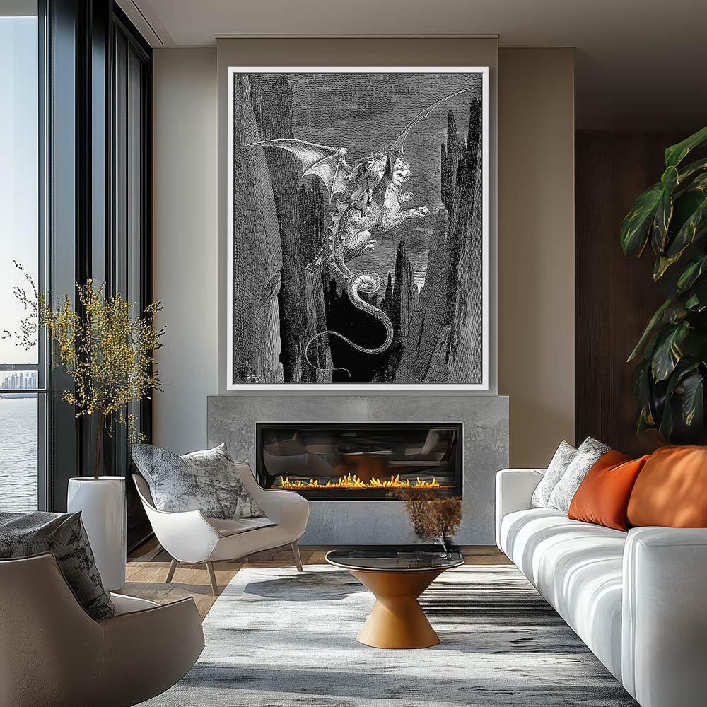 The Descent on The Monster – Great Canvas Arts