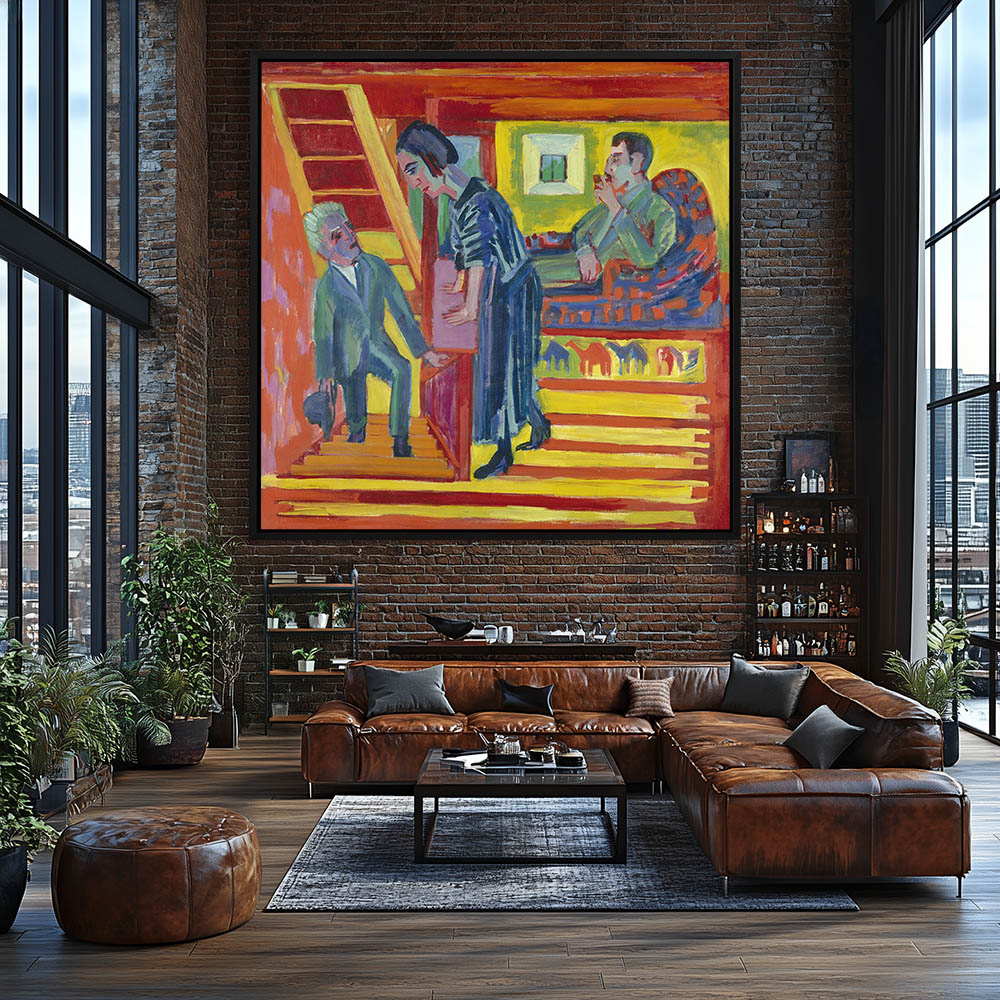 The Visit – Couple and Newcomer – Great Canvas Arts