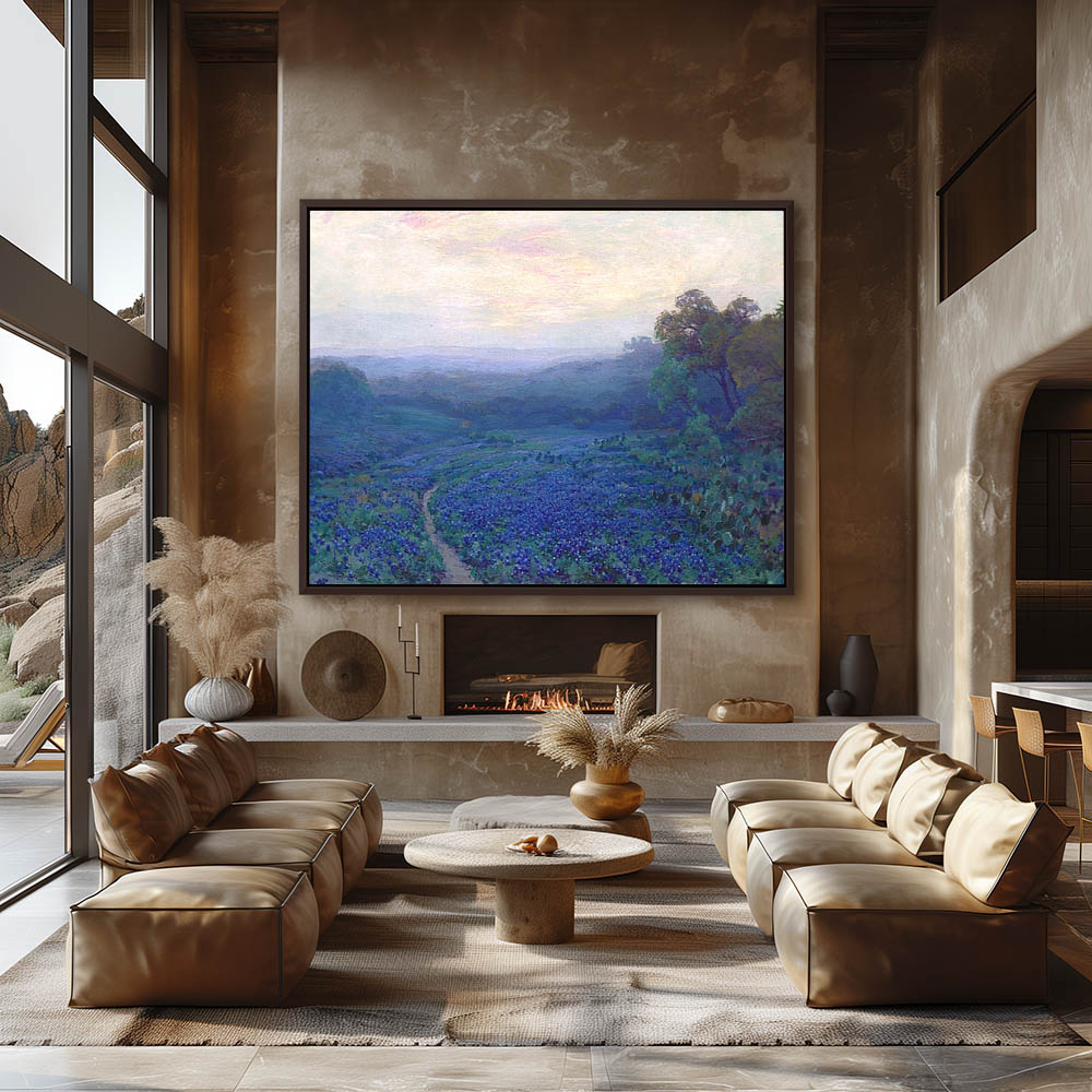 Path through a Field of Bluebonnets – Great Canvas Arts