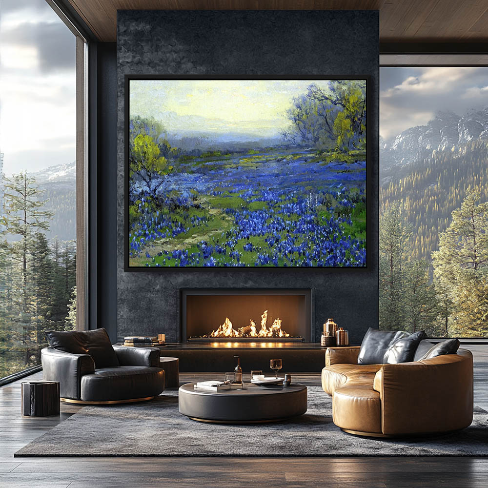 Morning in the Bluebonnets – Great Canvas Arts