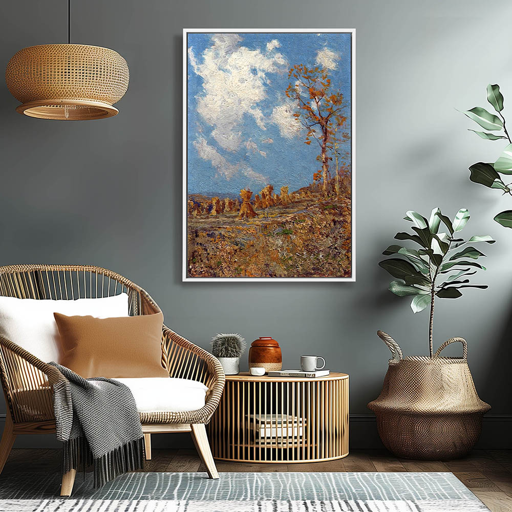 Field with Corn Shocks – Great Canvas Arts