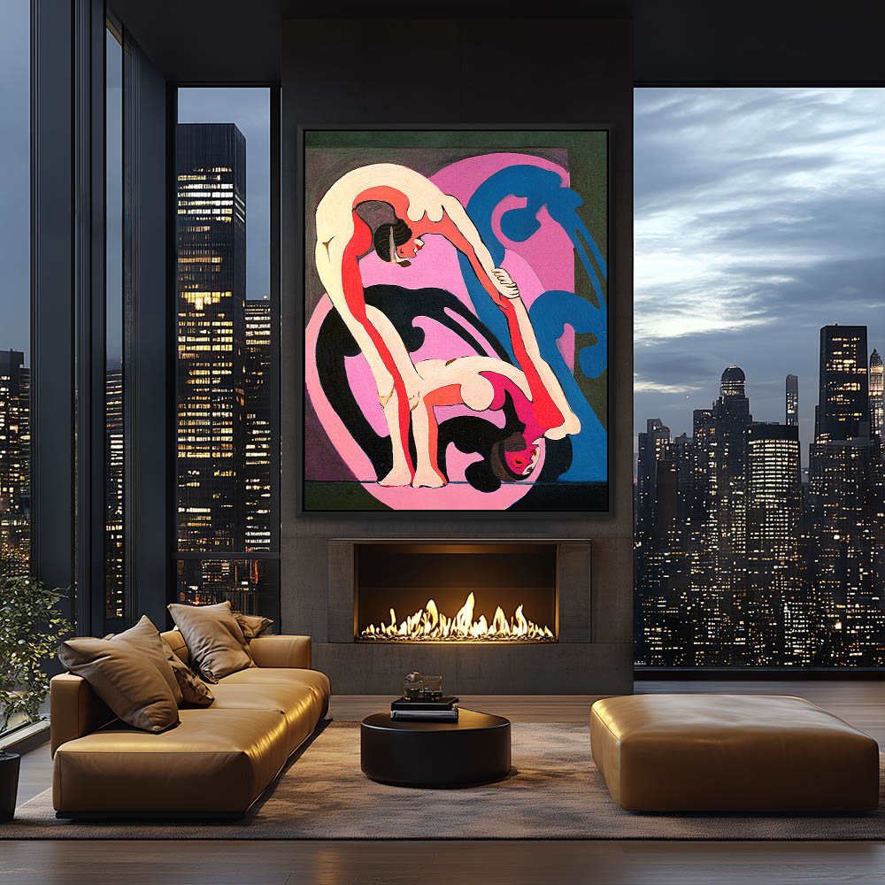 two acrobats – Great Canvas Arts