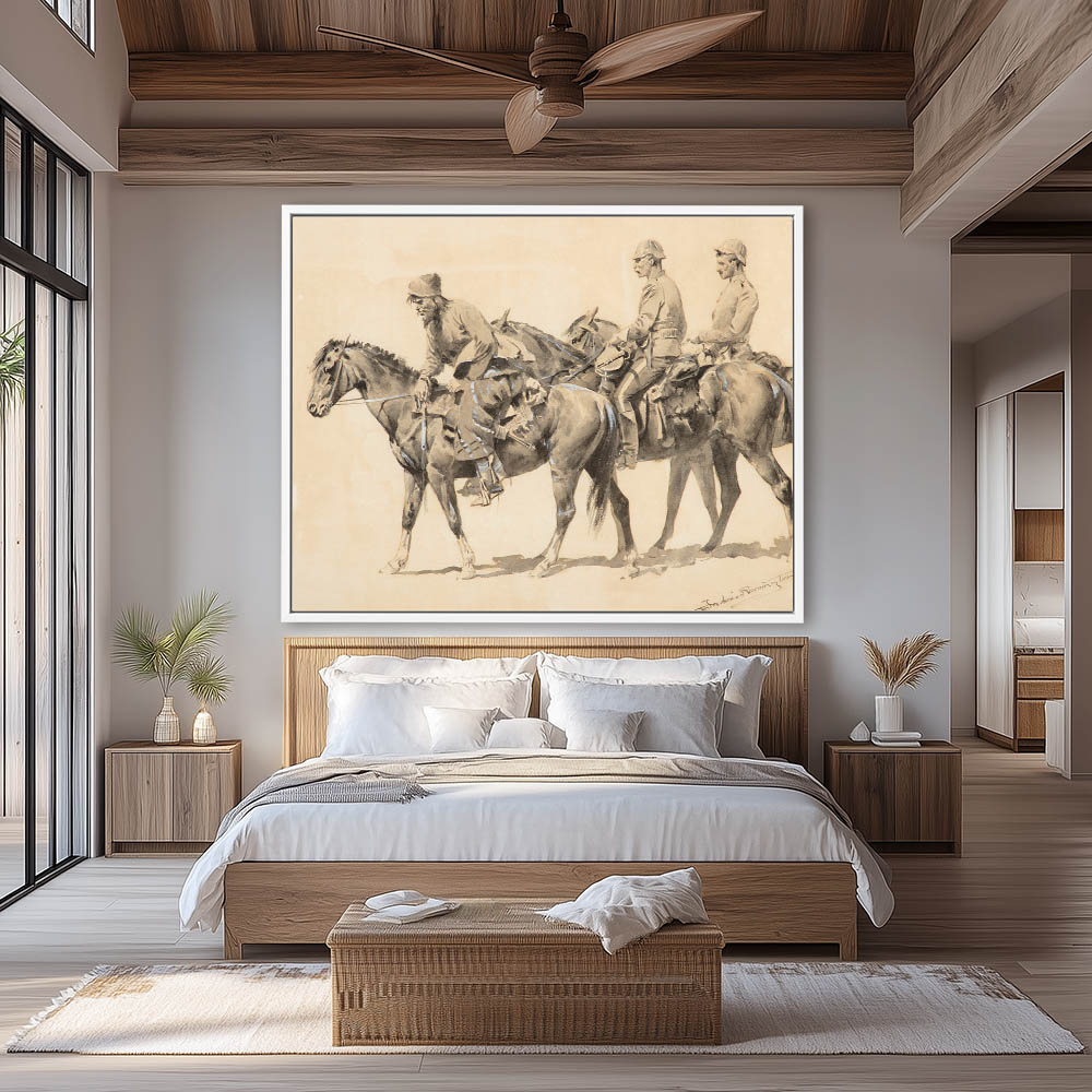 Police and Trailer Following a Criminal – Great Canvas Arts