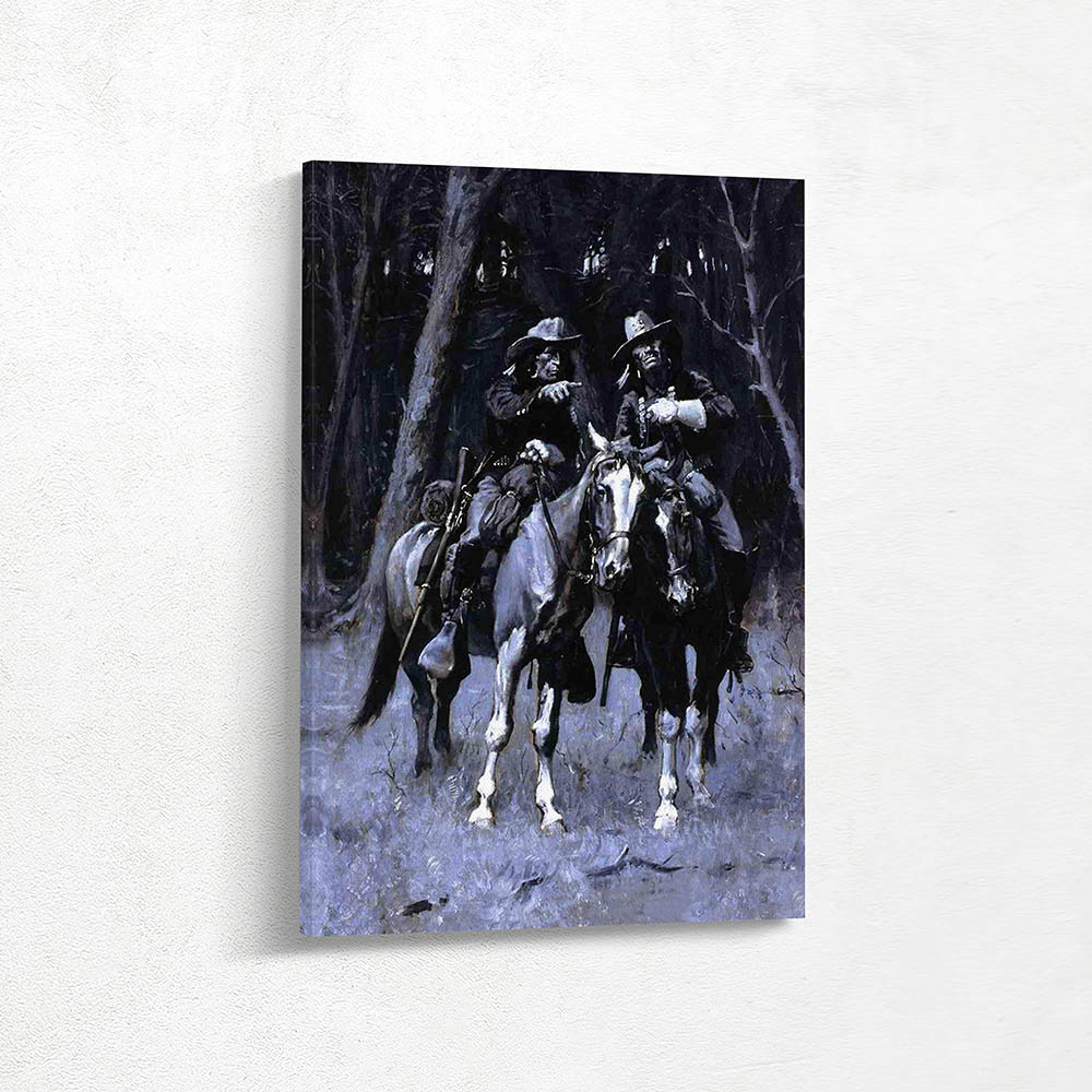 Cheyenne Scouts Patrolling the Big Timber of the North Canadian ...