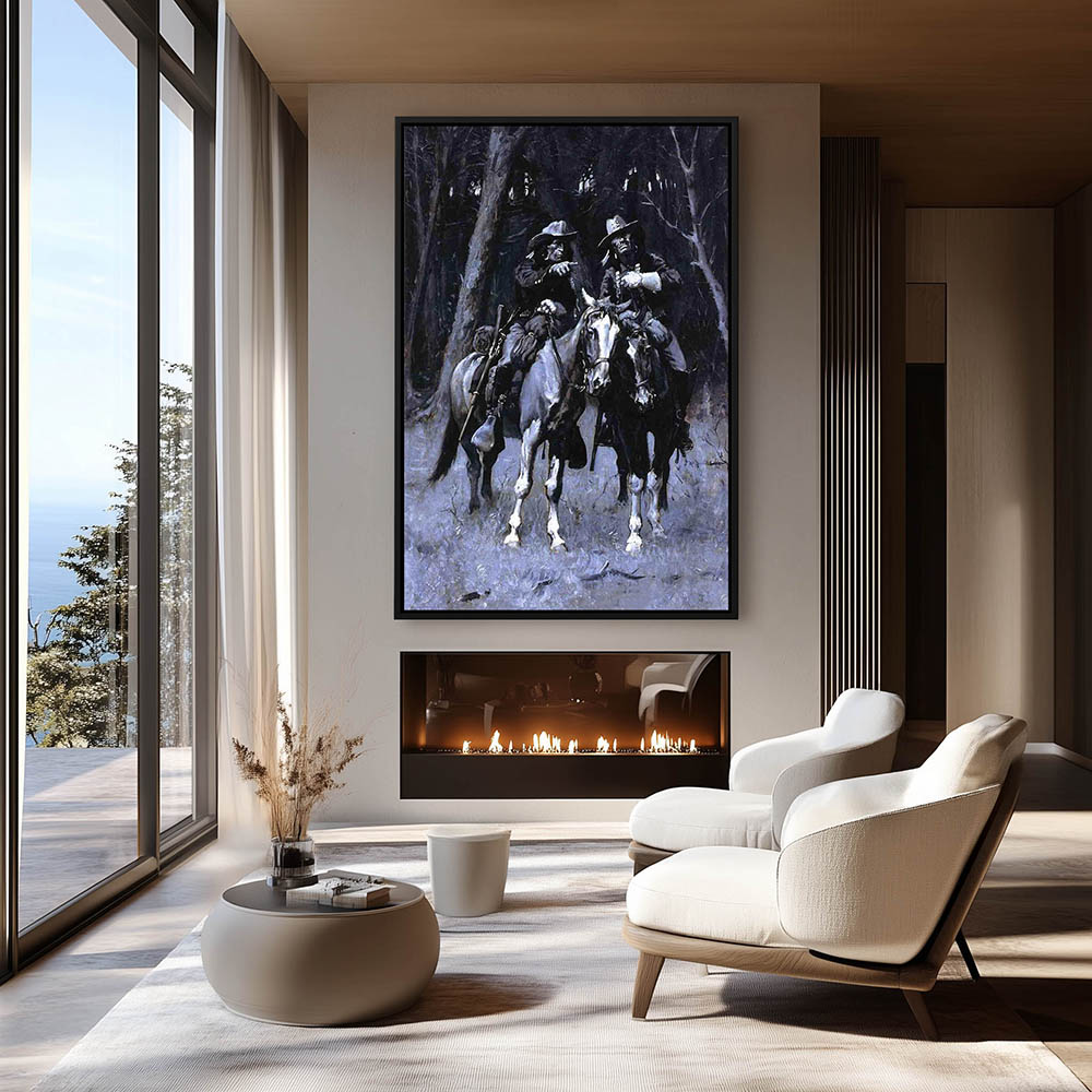 Cheyenne Scouts Patrolling the Big Timber of the North Canadian ...