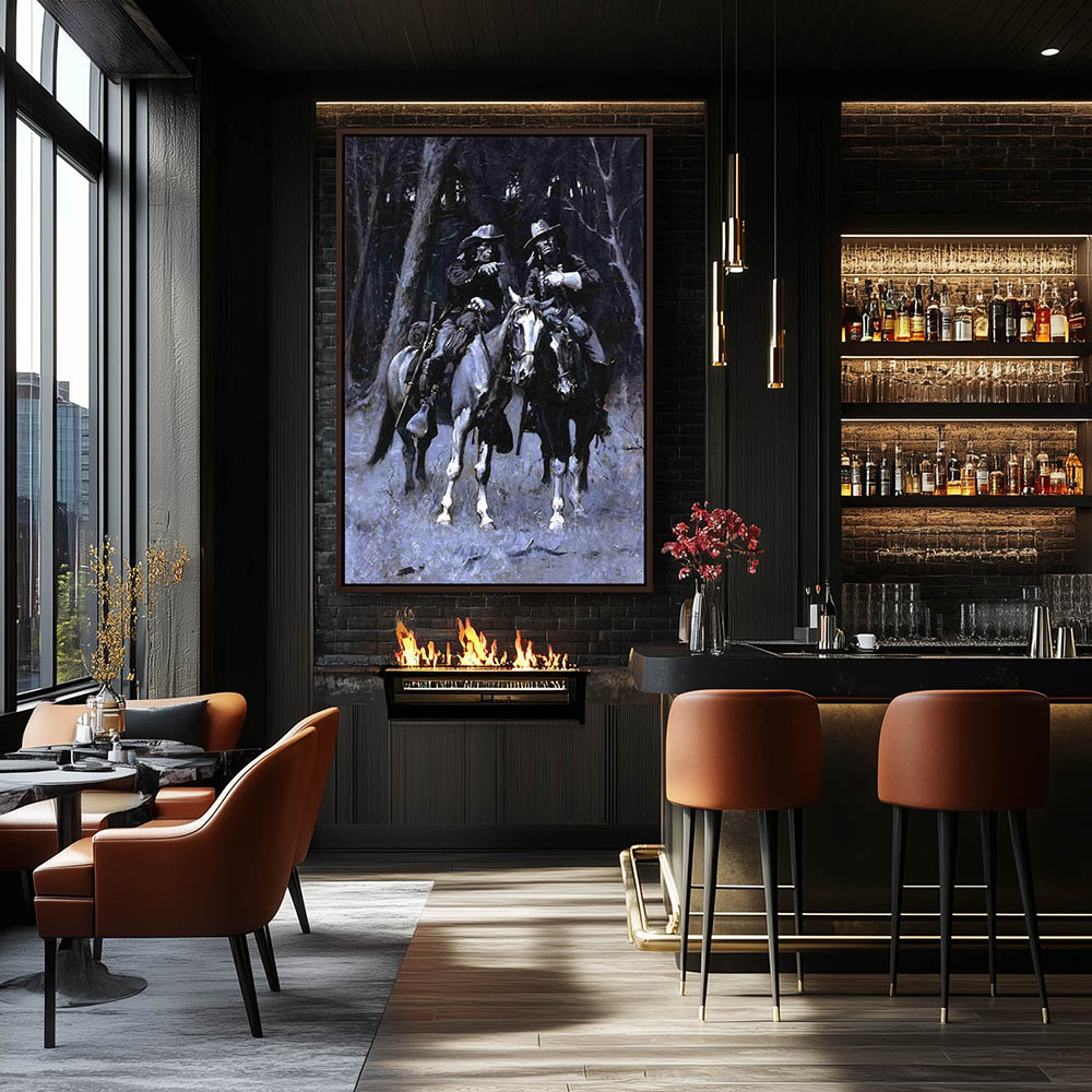 Cheyenne Scouts Patrolling the Big Timber of the North Canadian ...