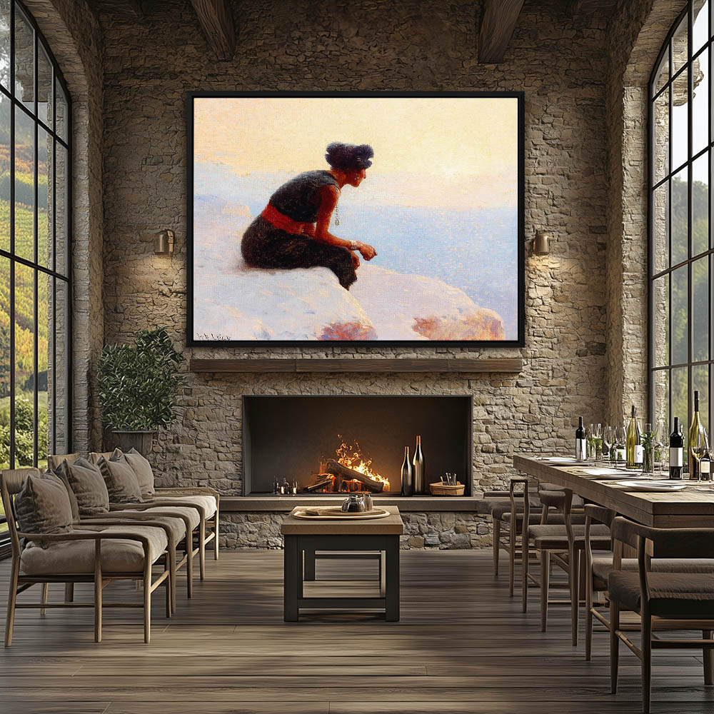 Moki Girl Looking Over the Canyon – Great Canvas Arts