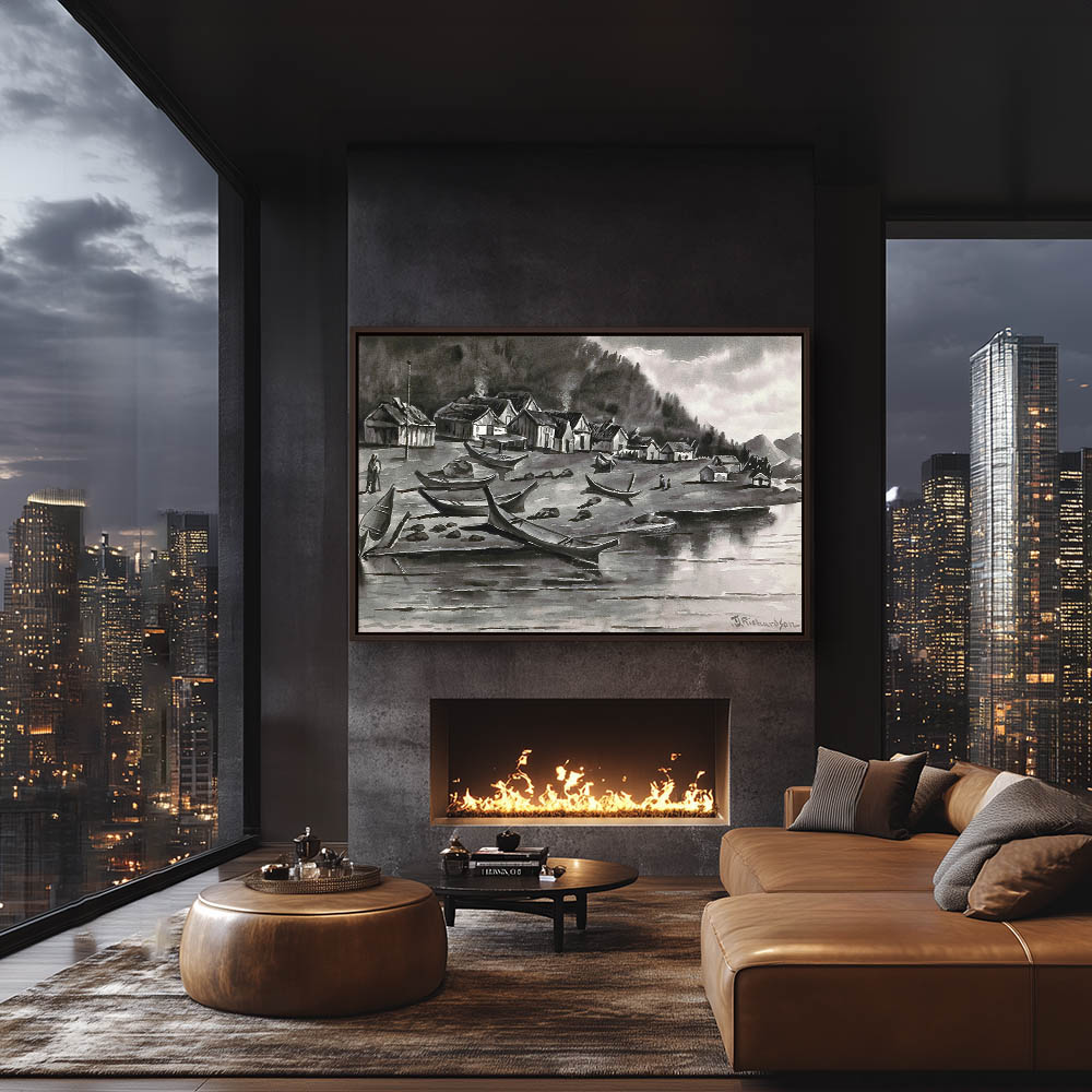 Alaskan Fishing Village – Great Canvas Arts