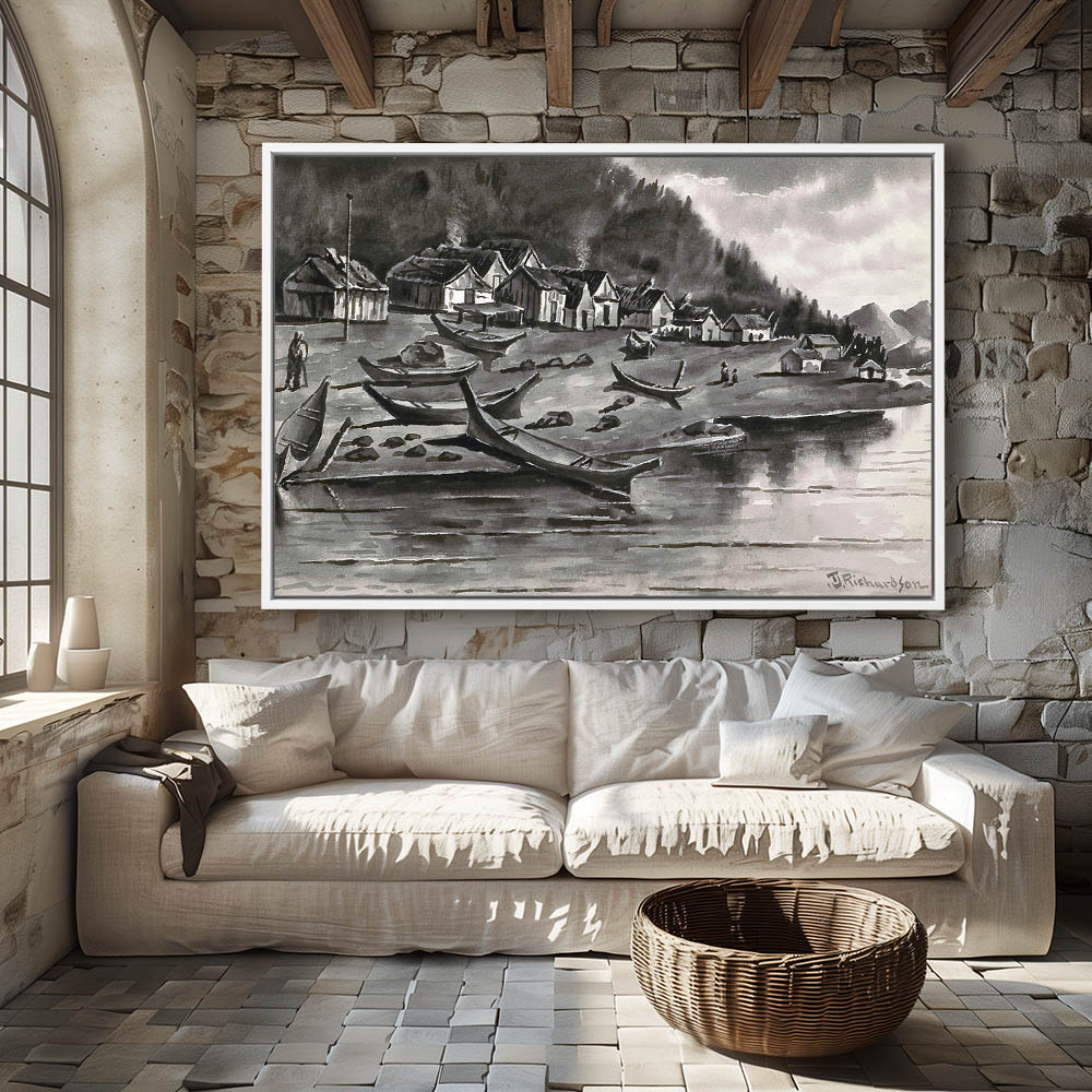 Alaskan Fishing Village – Great Canvas Arts