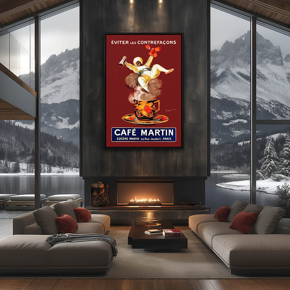Cafe Martin Coffee Advertising Poster – Great Canvas Arts