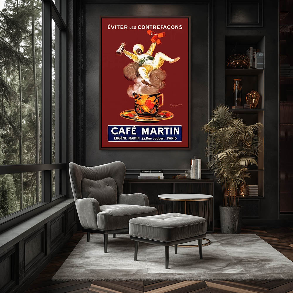 Cafe Martin Coffee Advertising Poster – Great Canvas Arts